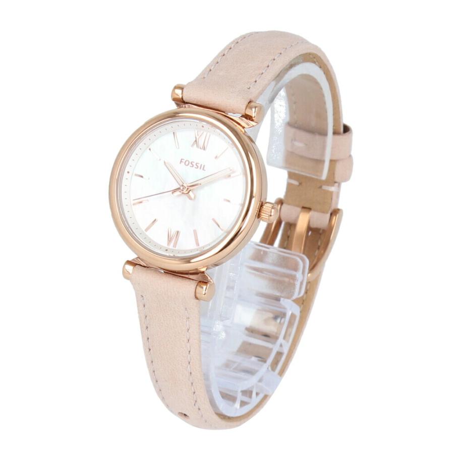 FOSSIL フォッシル CARLIE MINI カーリー ミニ腕時計 レディース クオーツ アナログ 3針 ステンレス レザー ベージュ ...