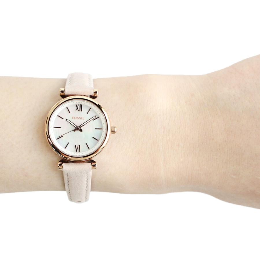 FOSSIL フォッシル CARLIE MINI カーリー ミニ腕時計 レディース クオーツ アナログ 3針 ステンレス レザー ベージュ ...