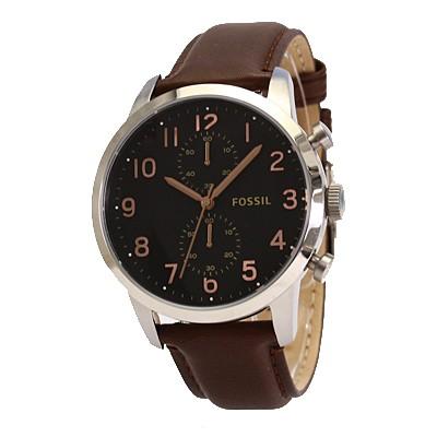 FOSSIL フォッシル 腕時計 メンズ 男性 クオーツ 電池 クロノグラフ TOWNSMAN タウンズマン 仕事 レザー 革 ブラウン ...