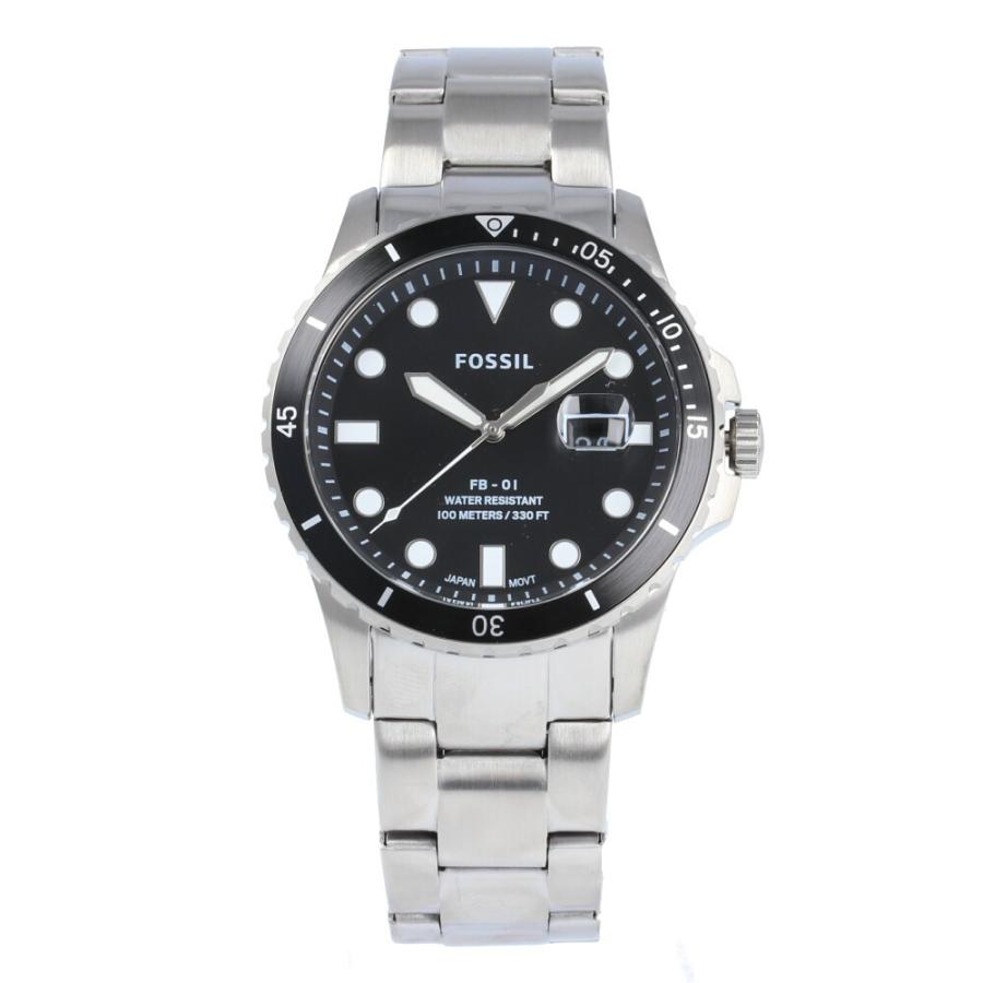 FOSSIL フォッシル 腕時計 メンズ 男性 クオーツ 電池 日付 デイト ダイバー FB-01 エフビーゼロワン 仕事 メタル ブレス ...