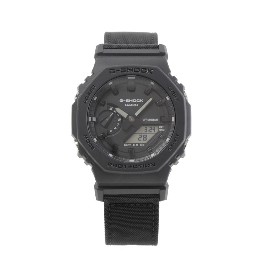 G-SHOCK CASIO GA-2100BCE-1A 2100 Series オールブラック コーデュラ エコ ファブリック 腕時計 ...