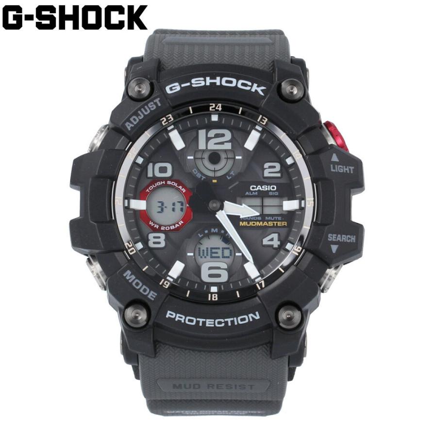 CASIO カシオ G-SHOCK ジーショック Gショック 腕時計 メンズ デジタル MASTER OF G マスターオブG MUDMASTER マッドマスター ソーラー ブラック GSG ...