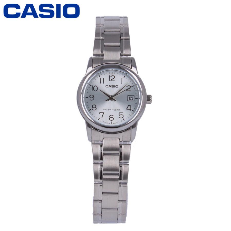 CASIO カシオ カシオスタンダード Dress ドレス腕時計 レディース クオーツ メタル シルバー ライトブルー LTP-V002D-2B : 時計倉庫TOKIA - 通販 ...
