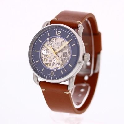 FOSSIL フォッシル 腕時計 メンズ 男性 機械式 自動巻き メカニカル スケルトン COMMUTER コミューター 仕事 レザー 革 ...