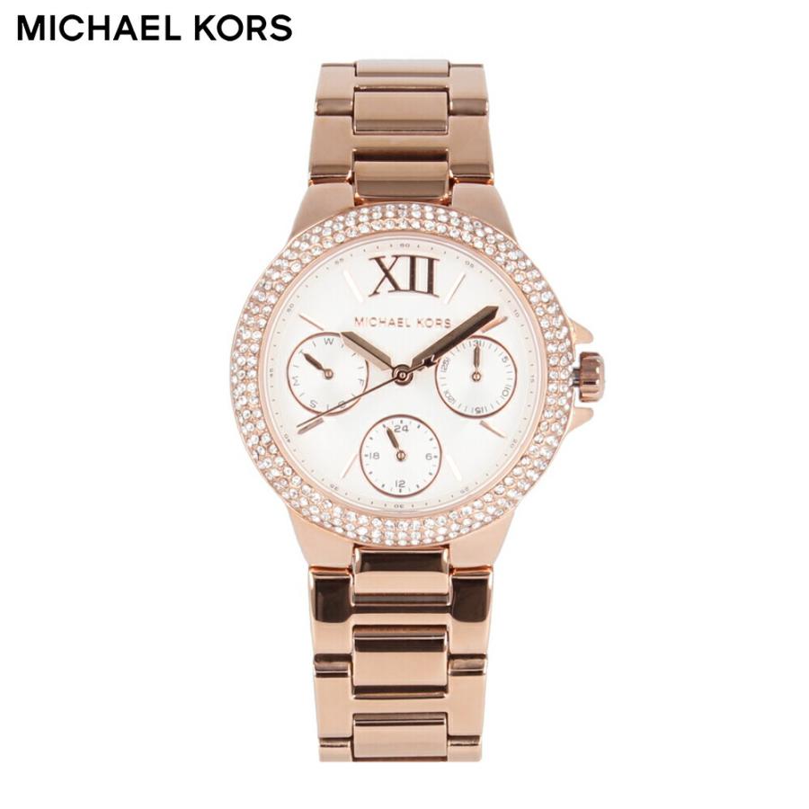 MICHAEL KORS マイケルコース CAMILLE カミーユ腕時計 レディース クオーツ アナログ 3針 ステンレス メタル ピンク ...