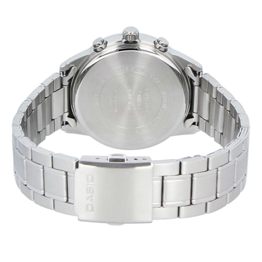 Casio カシオ カシオスタンダード チープカシオ チプカシ腕時計 メンズ クオーツ アナログ クロノグラフ ステンレス メタル シルバー ブラック Mtp E515d 1a 時計倉庫