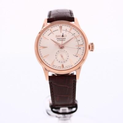 PRESAGE SEIKO セイコー プレザージュ 腕時計 メンズ 自動巻き 日本製 カクテル タイム パワーリザーブ レザー ブラウン ...