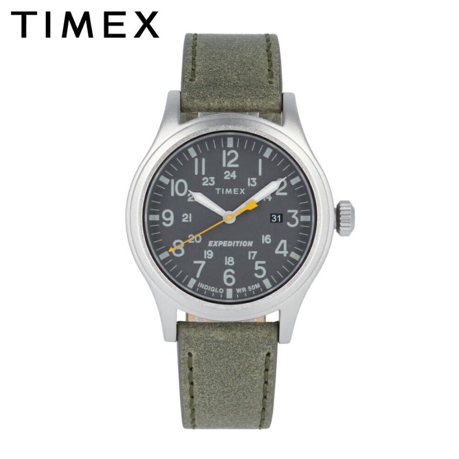 TIMEX タイメックス EXPEDITION エクスペディション スカウト腕時計 メンズ クオーツ アナログ 3針 真鍮 レザー カーキ シルバー グレー TW4B22900 : 時計倉庫 ...