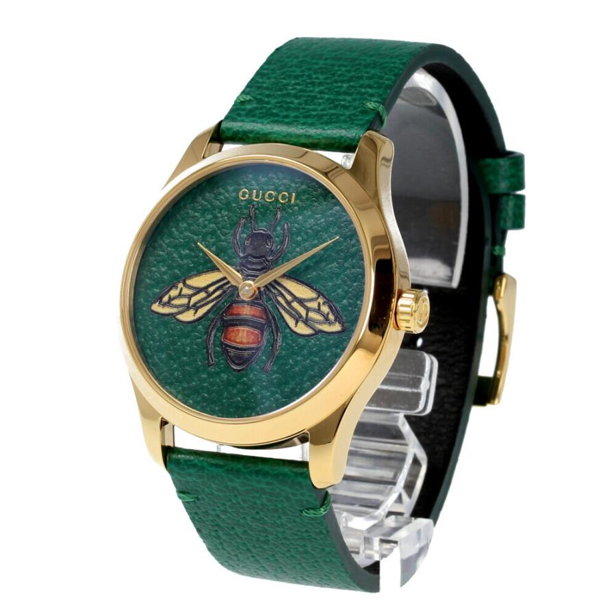 GUCCI グッチ YA1264065A I G TIMELESS Gタイムレス 腕時計 メンズ レディース ユニセックス グリーン ゴールド ...