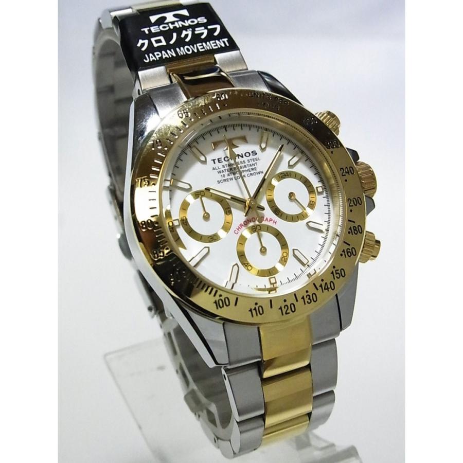 TECHNOS（時計） TECHNOS テクノス 紳士 クロノグラフ クォーツ T4684TW 定価￥35,000-(税別) 新品です。 : 時計のうじいえ - 通販 - Yahoo!ショッピング