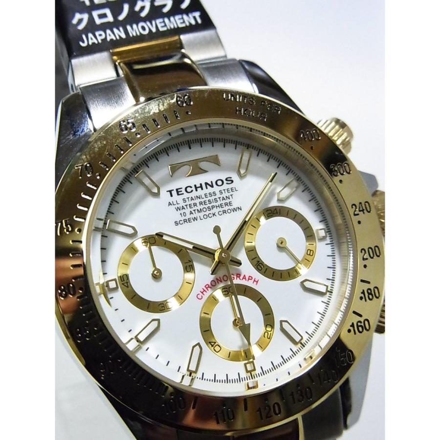 TECHNOS（時計） TECHNOS テクノス 紳士 クロノグラフ クォーツ T4684TW 定価￥35,000-(税別) 新品です。 : 時計のうじいえ - 通販 - Yahoo!ショッピング