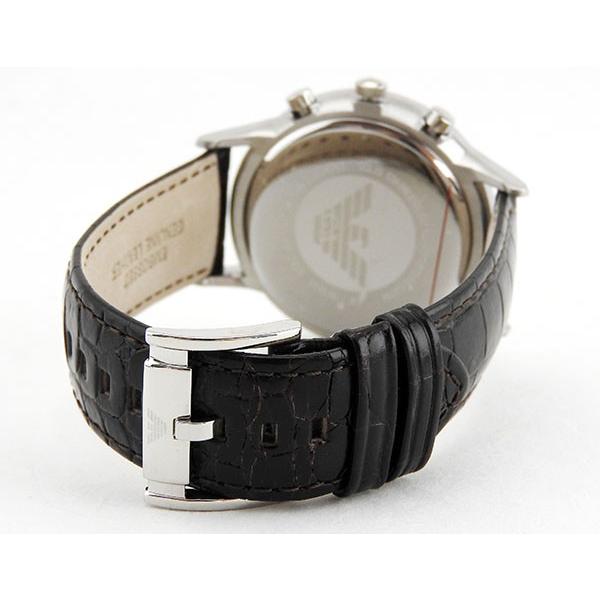 EMPORIO ARMANI ポイント最大6倍 エンポリオアルマーニ クロノグラフ メンズ 革バンド レザー 腕時計 時計 watch ...