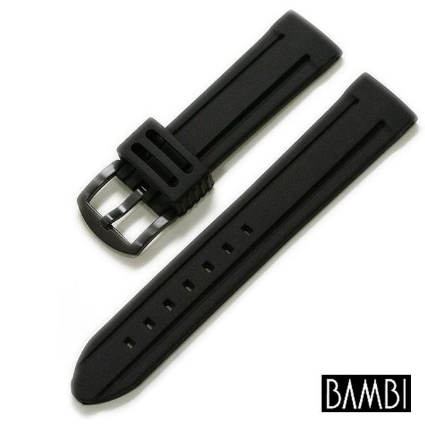 バンビ シリコンラバーベルト 18mm 20mm 22mm 24mm 26mm 28mm 30mm BG007 BG008 : bg007 ...