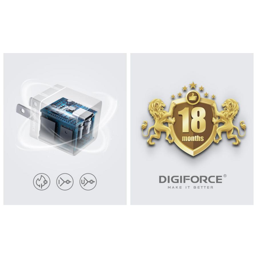 DIGIFORCE cube 20W 1C(ネイビーブルー) D0037 充電器 iphone Galaxy Xperia Android iPad ワイヤレスイヤホン モバイルバッテリー ...