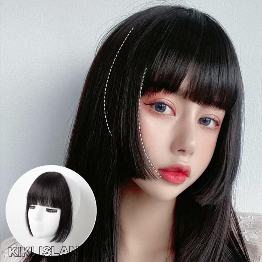 3D構造前髪ウィッグ 分け目 手植え 用 ヘアピース 女性 部分ウイッグ 人毛100％ かつら 付け毛 脱毛隠し 軽薄 白髪隠れ 増毛 前髪 ...