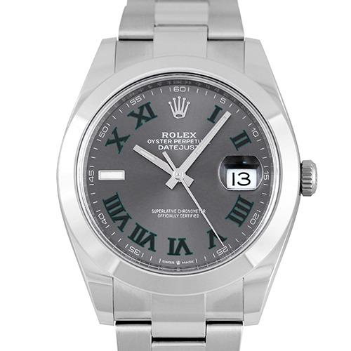 ロレックス ROLEX デイトジャスト41 126300 SS 41mm グレーグリーンローマン 【メンズ】【腕時計】 : トキオカ - 通販 - Yahoo!ショッピング