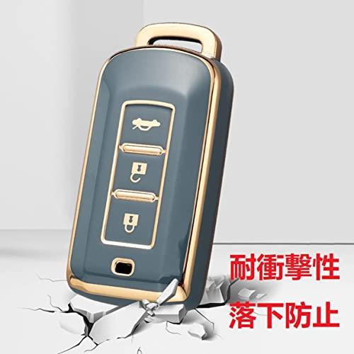 [YANMW] キーケース適合三菱デリカD5 アウトランダー PHEV ekスペース ekスペースカスタム 適合日産 デイズルークス レザー キーホルダー TPU スマートキーカバ : トク ...