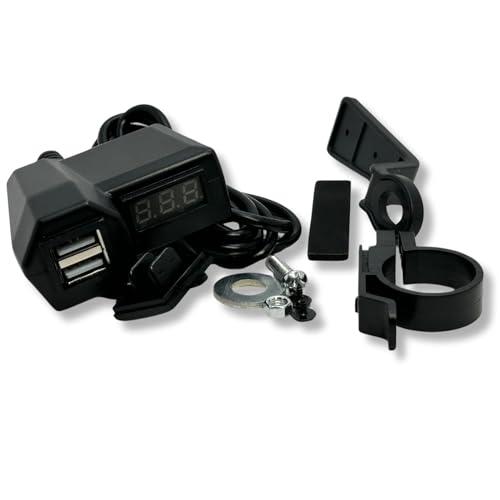 UMikke バイク用 USB電源 Type-A 2ポート バッテリー電圧計 : トクナガ本舗 - 通販 - Yahoo!ショッピング