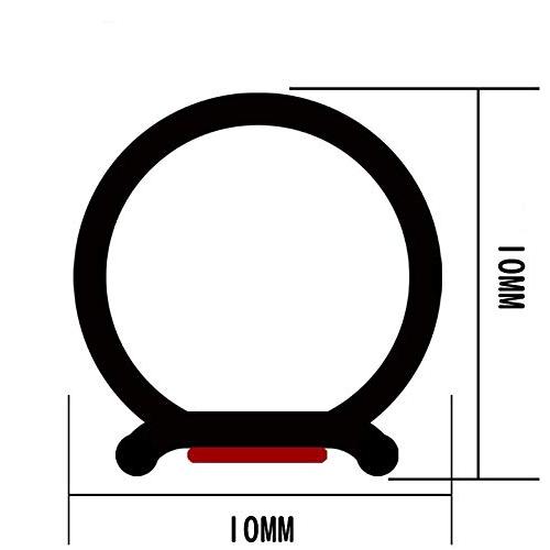 focous 車用ドアモール D型 10M 5M*5M ウェザーストリップ 風切り音防止モール 家庭のドアも適用 : トクナガ本舗 - 通販 - Yahoo!ショッピング