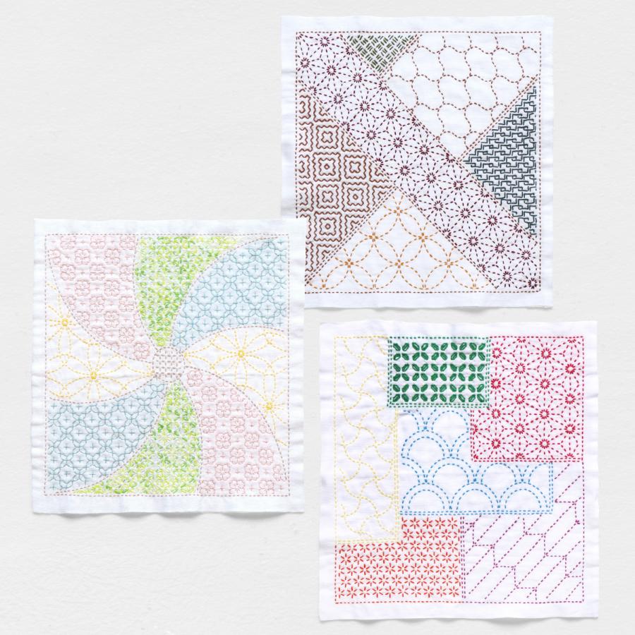 オリムパス 刺し子 sashiko 花ふきん 花ふきん布パック H-1143 寄木（白） 白 水で消える図案入り : 特殊素材問屋 - 通販 - Yahoo!ショッピング