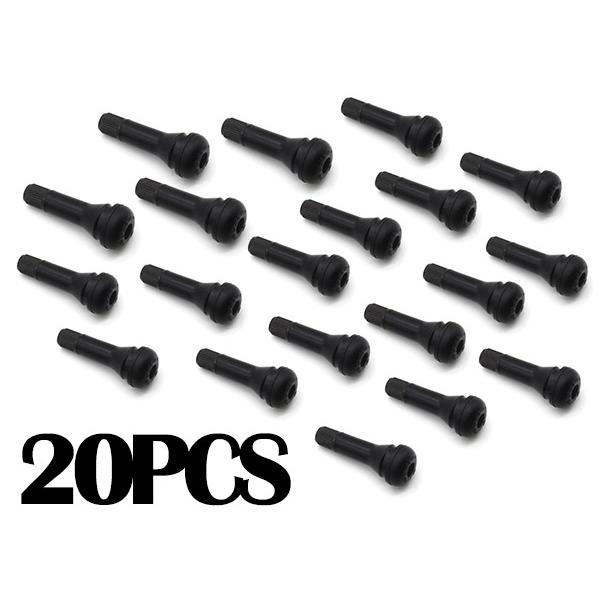 ゴム製 キャップ付 チューブレス エアバルブ 直型ストレート 耐熱コア タイヤと一緒に交換 TR414 20個 : 66shopping - 通販 - Yahoo!ショッピング