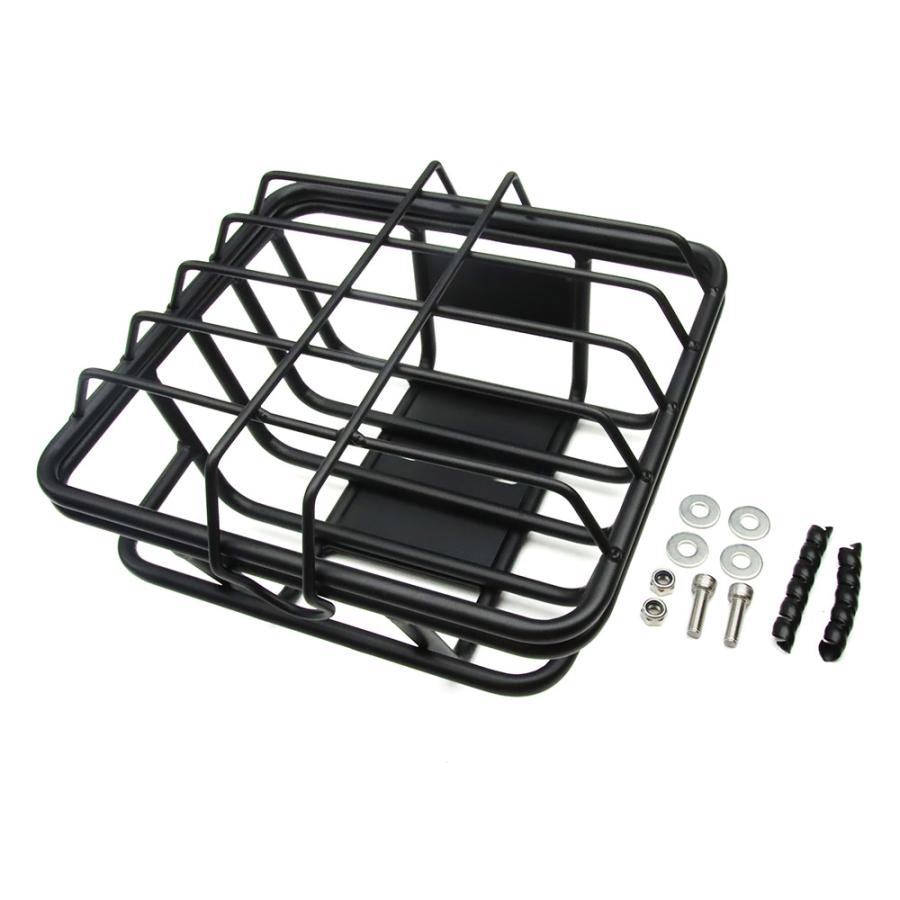 クロスカブ50 110 JA60 JA45 AA06用 フロントバスケット フロント収納かご 蓋付き スチールパイプ製 固定金具付き タイプB : 66shopping - 通販 ...