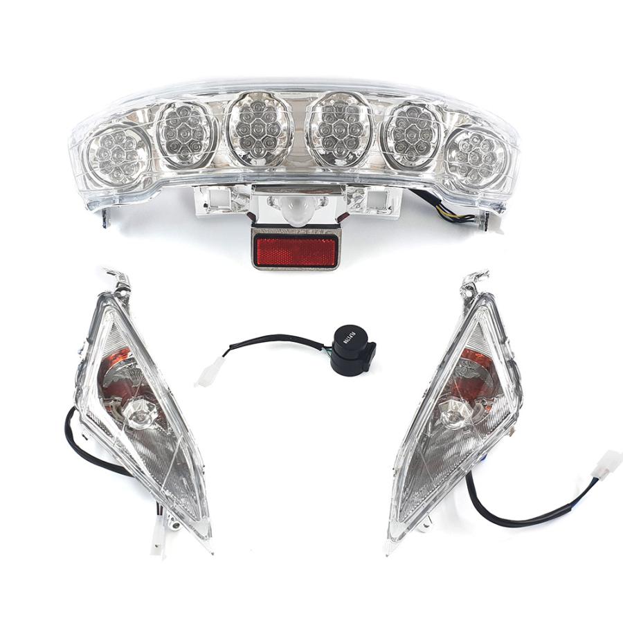 マジェスティ 250 2/C SG03J オールLED リア テール ASSY ＆ フロント ウインカー ICリレー付き MAJESTY250 : m202414-tw ...