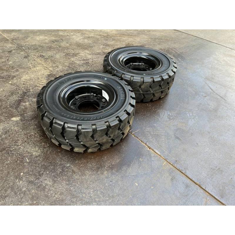タイヤ+ホイール2本セット ノーパンクタイヤ アイチ ME310 重機 建機 フォークリフト用パーツ ID:PI0068 : アタッチメント ...