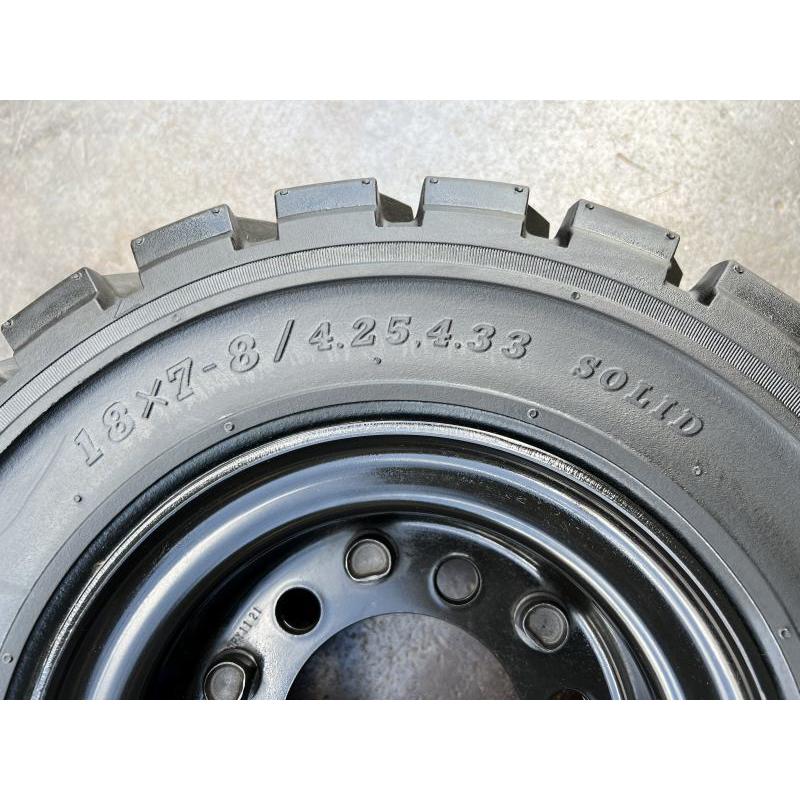 タイヤ+ホイール2本セット ノーパンクタイヤ アイチ ME310 重機 建機 フォークリフト用パーツ ID:PI0068 : アタッチメント ...