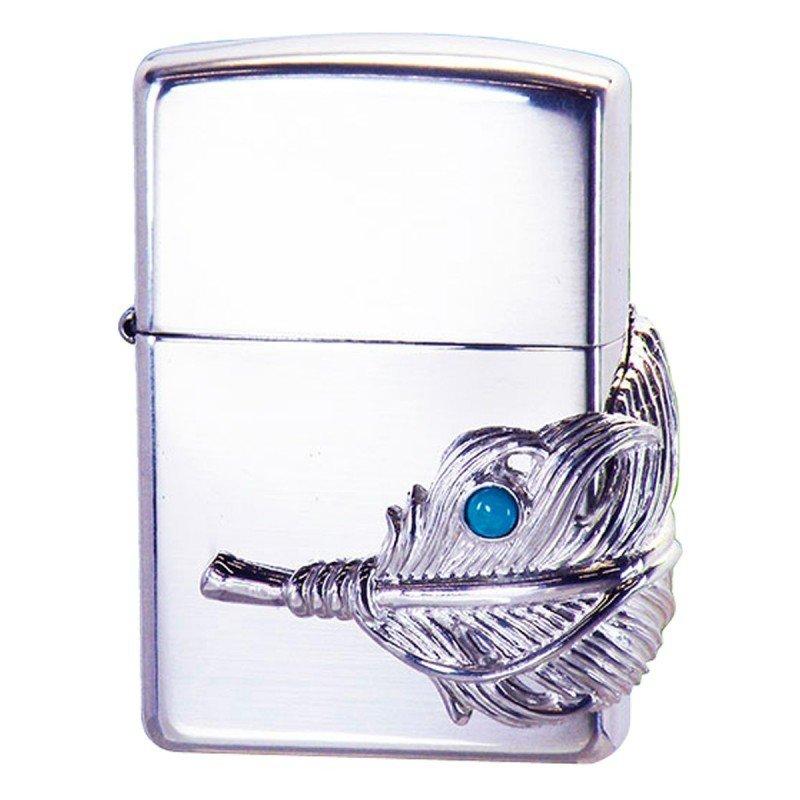 ZIPPO zippo スターリング ビックフェザーメタル / ZP スターリング シルバー ビッグフェザーメタル : TOKYO-BRAND - 通販 - Yahoo!ショッピング