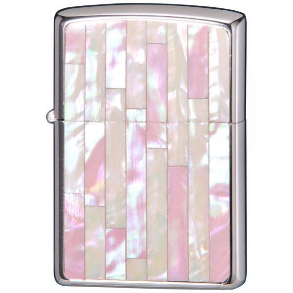 ZIPPO ジッポー ライター SHELL INLAY レンガ積み風貝貼り ピンク 2SSHELL-STPK :230118-2SSHELL ...