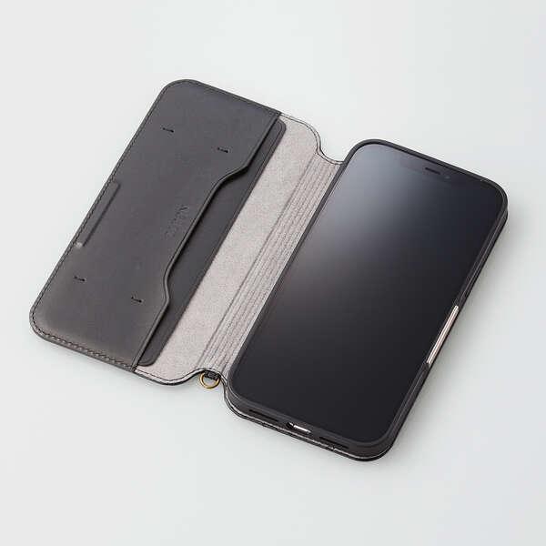 エレコム ELECOM PM-A20CPLFY2BK [iPhone 12 Pro Max 用 レザーケース/手帳型/NEUTZ/磁石付き/ブラック] : pm-a20cplfy2 ...