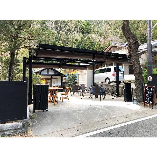 「リパーログランデ基本タイプ」/サイズ：W6070×D6158×H2835【6mの大型オーニング（日よけ、雨よけ）個性のあるデザインでオープン ...