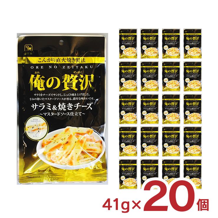 おつまみ サラミ チーズ カモ井食品 俺の贅沢 サラミ＆焼きチーズ 41g 20個 カモ井 ワイン 珍味 お菓子 つまみ 送料無料 : 東京酒粋(トウキョウシュスイ) - 通販 - Yahoo ...