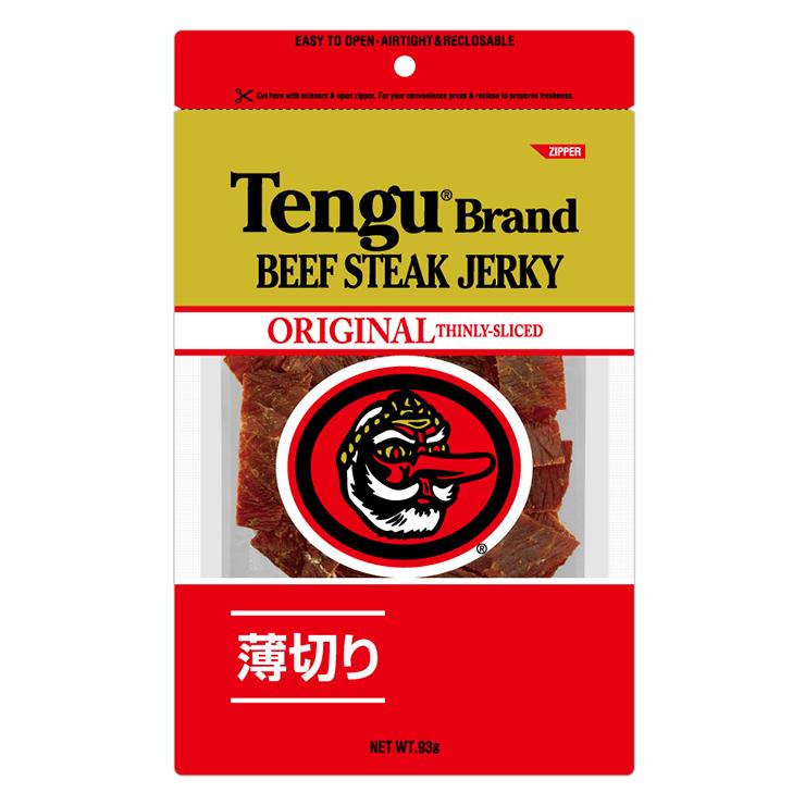 天狗 おつまみ ジャーキー テング ビーフステーキジャーキー オリジナル 薄切りタイプ 93g 4個 家飲み アウトドア 鈴商 送料無料 : 東京酒粋(トウキョウシュスイ) - 通販 ...