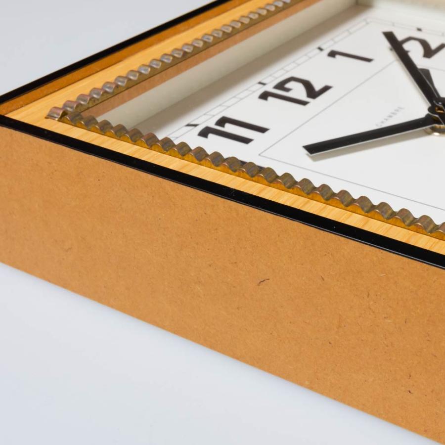 シャンブル 掛け時計 CHAMBRE BRASS RECTANGLE CLOCK OAK CH-053OA 掛け時計 日本製 おうち時間 模様替え ウォール クロック 壁掛け時計 壁かけ時計 ...