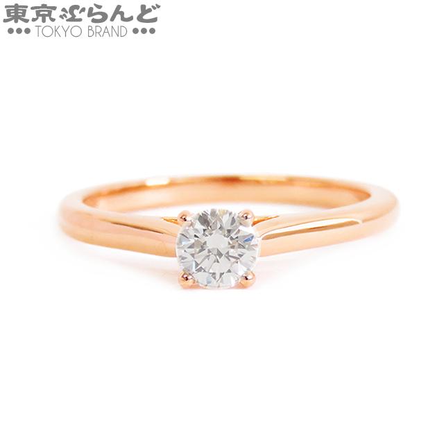 Cartier カルティエ CARTIER ソリテール ダイヤモンド リング ピンクゴールド K18PG 0.34ct H VVS1 3EX 51 指輪 レディース 仕上済 101714594 ...