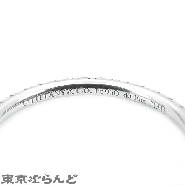 ティファニー TIFFANY&Co. メトロ フルエタニティリング Pt950 ダイヤモンド 9号相当 総0.19ct プラチナ リング・指輪 レディース 101716766 : ...