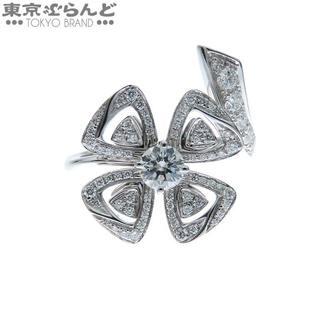 BVLGARI ブルガリ フィオレヴァーリング 356920 ホワイトゴールド K18WG ダイヤモンド 0.69ct 指輪 箱・証明書付き #52 12号相当 リング・指輪 仕上済 ...