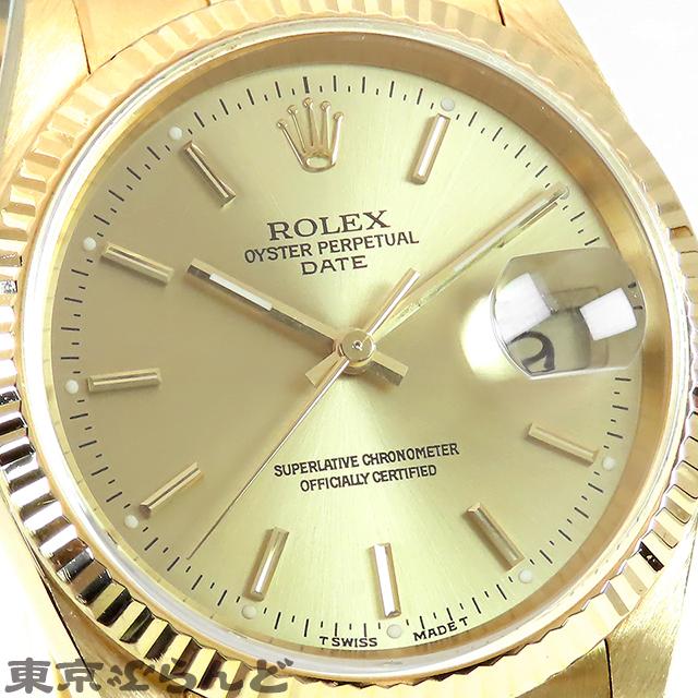 ROLEX ロレックス オイスターパーペチュアルデイト 15238 W番 ROLEX ロレックス オイスターパーペチュアルデイト 15238 W番