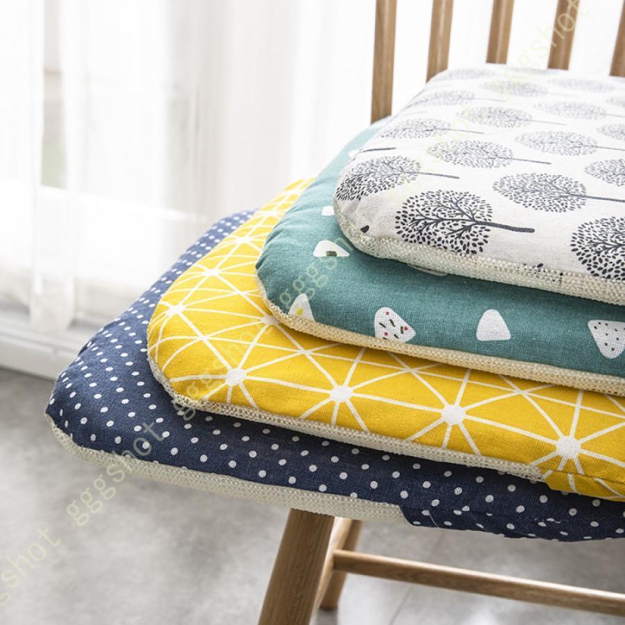 椅子用 座布団 シートクッション ひも付き ダイニングチェア用 おしゃれ 4枚セット チェアパッド 馬蹄型 クッション 滑り止め 椅子クッション : Toleaf ヤフーショップ - 通販 ...