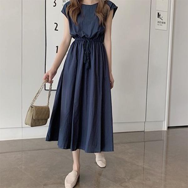 ワンピース レディース 綿麻 リネンワンピ ノースリーブ ロング ウエストリボン 春夏 マキシワンピース 半袖ワンピース 韓国風 : Toleaf ヤフーショップ - 通販 - Yahoo ...