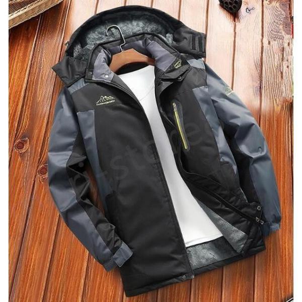 メンズ ボアコート マウンテンジャケット裏起毛 取り外しフード カジュアル 超大きいサイズM-9XL 秋冬アウター 防寒 防水 人気40代50代60代 : dd-mor23130165 ...