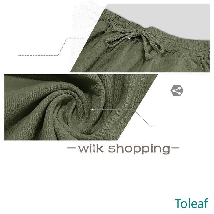 リネンパンツ 綿麻 パンツ ロング ストレートパンツ メンズ ズボン リネン : Toleaf ヤフーショップ - 通販 - Yahoo!ショッピング