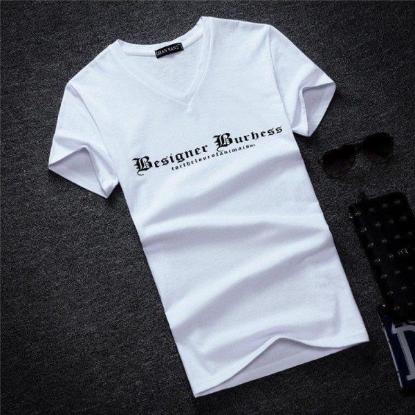 半袖Tシャツ メンズ Tシャツ Vネック 半袖 プリントTシャツ スリム 英字 夏 サマー トップス お兄系 : Toleaf ヤフーショップ - 通販 - Yahoo!ショッピング