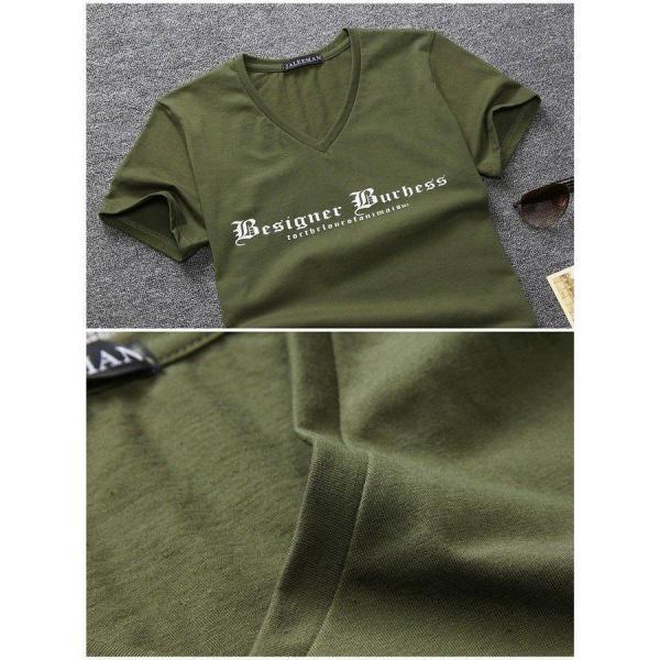 半袖Tシャツ メンズ Tシャツ Vネック 半袖 プリントTシャツ スリム 英字 夏 サマー トップス お兄系 : Toleaf ヤフーショップ - 通販 - Yahoo!ショッピング