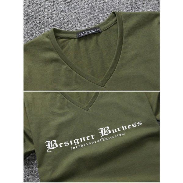 半袖Tシャツ メンズ Tシャツ Vネック 半袖 プリントTシャツ スリム 英字 夏 サマー トップス お兄系 : Toleaf ヤフーショップ - 通販 - Yahoo!ショッピング