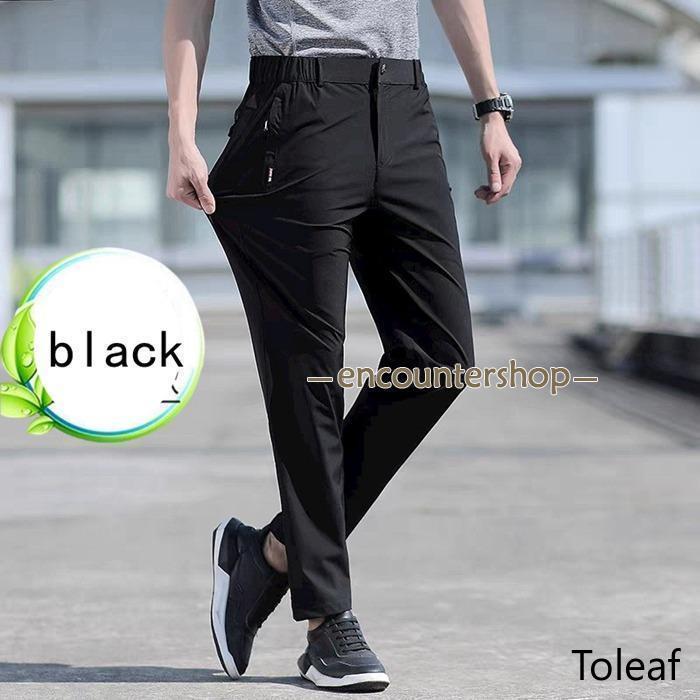 接触冷感 アイスシルク メンズ ゴルフパンツ ストレッチ チノパンツ 夏 ズボン 薄手 イージーパンツ : Toleaf ヤフーショップ - 通販 - Yahoo!ショッピング