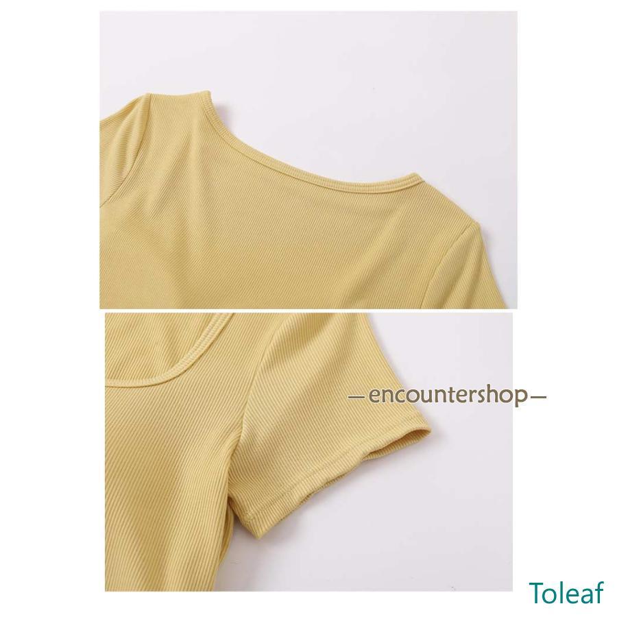 カップ付き Tシャツ Tシャツブラ インナー 半袖 大人可愛い トップス スクエアネックTシャツ 春 夏 半袖Tシャツ 着やせ カジュアル フェミニン : Toleaf ヤフーショップ ...