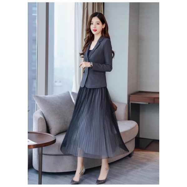 セットアップ レディース 春 卒業式 服 母 入学式 スカートスーツ ワンピース 3点セット チュール キャミソール おしゃれ 通勤 OL 音楽会 ドレス : Toleaf ヤフーショップ ...